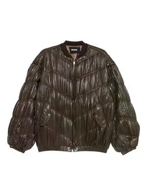 ROTATE BY BIRGER CHRISTENSEN Pleated Bomber Jacket