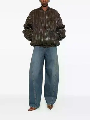 ROTATE BY BIRGER CHRISTENSEN Pleated Bomber Jacket