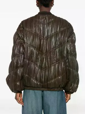 ROTATE BY BIRGER CHRISTENSEN Pleated Bomber Jacket