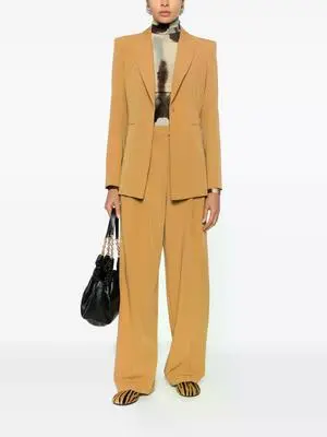 Patrizia Pepe Peak-lapel Single-breasted Blazer - Neutrals