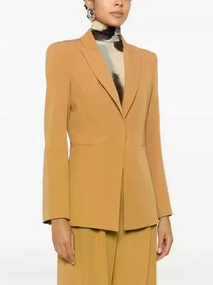 Patrizia Pepe Peak-lapel Single-breasted Blazer - Neutrals