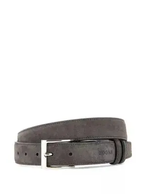 Hogan Logo Buckle Belt - Grey