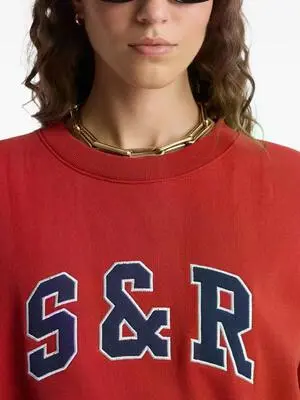 SPORTY & RICH Appliqué Sweatshirt - Red