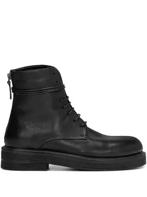 Marsèll Parrucca Lace-up Zip Boots - Black