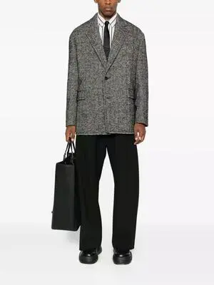 LANVIN Herringbone Two-button Blazer