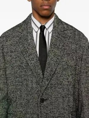 LANVIN Herringbone Two-button Blazer