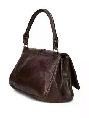A.S.98 Buckle-fastening Leather Shoulder Bag