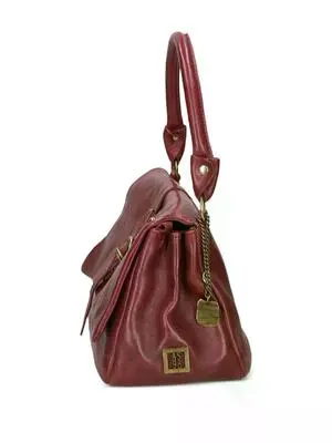A.S.98 Buckle-strap Leather Shoulder Bag