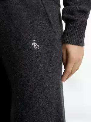 SPORTY & RICH Embroidered Trousers