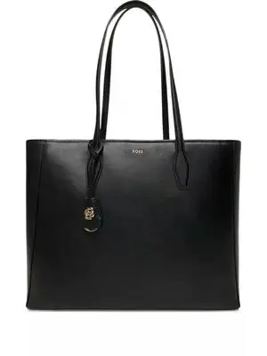 BOSS Leather Tote Bag With Charm
