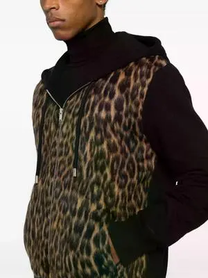LANVIN Animal-pattern Zip Hoodie