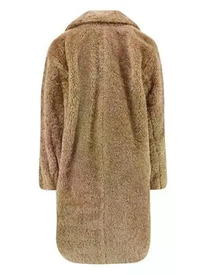 BOSS Button-front Faux-fur Coat