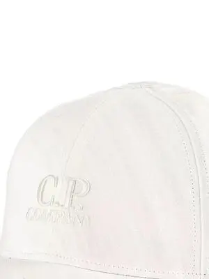 C.P. COMPANY Logo-embroidered Baseball Cap - White