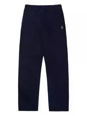 SPORTY & RICH Embroidered Trousers - Blue