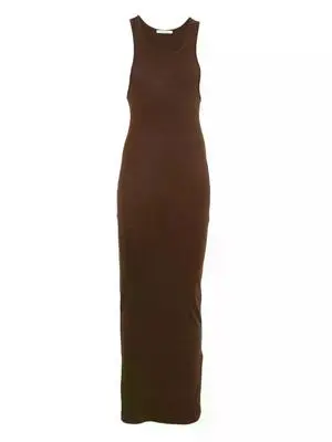 ENTIRE STUDIOS Midi Muscle Tank Dress - Brown