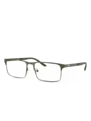 Emporio Armani Rectangle-frame Eyeglasses - Green