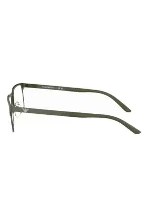 Emporio Armani Rectangle-frame Eyeglasses - Green