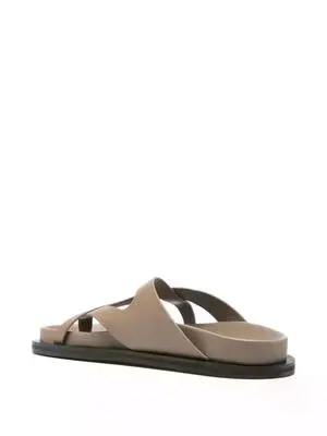 A.emery Claude Flat Sandals - Brown