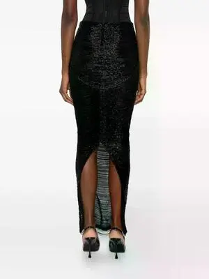 MONOT Maxi Fringed Skirt