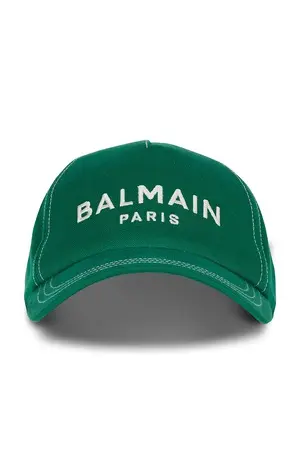 Balmain Cotton Cap - Green