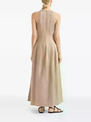 Brunello Cucinelli Maxi Sparkling-twill Dress