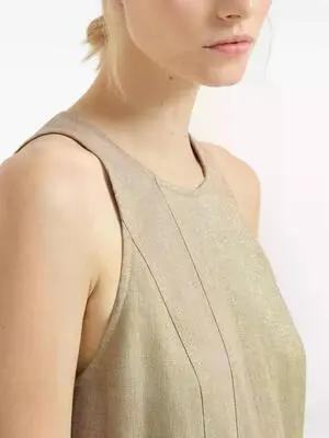 Brunello Cucinelli Maxi Sparkling-twill Dress