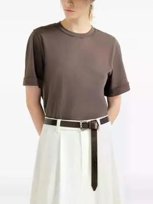 Brunello Cucinelli Monili-trim Cotton T-shirt
