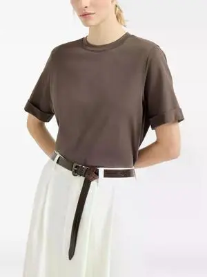 Brunello Cucinelli Monili-trim Cotton T-shirt