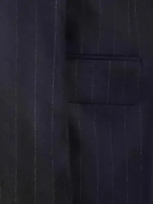 Tagliatore Pinstriped Double-breasted Suit - Blue