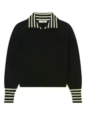 FRAME Striped Sweater - Black