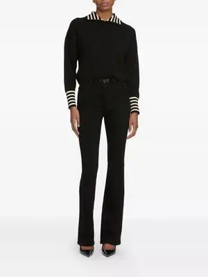 FRAME Striped Sweater - Black