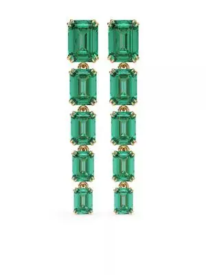 VEYNOU 14kt Yellow Eden Essence Emerald Earrings