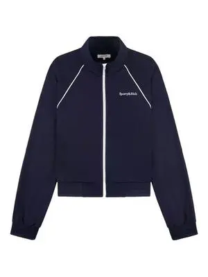 Sporty & Rich Trimmed Zip-up Top