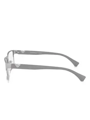 Emporio Armani Rectangle-frame Glasses - Grey