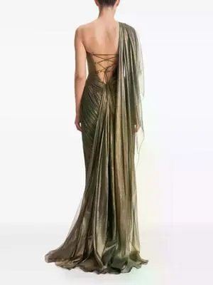 MARIA LUCIA HOHAN Yasmine One-shoulder Midi Dress