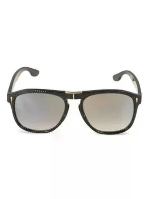 KADOR Gipsy Flag Glamour Square-frame Sunglasses - Black