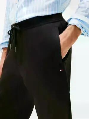 Tommy Hilfiger Flag Drawstring Track Pants - Black