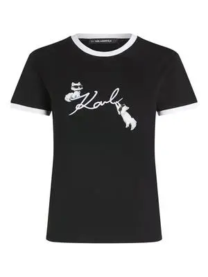 Karl Lagerfeld Ribbed T-shirts For Women