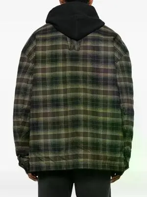 WILLY CHAVARRIA Ganadero Hooded Flannel Overshirt