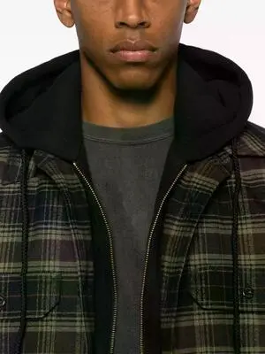 WILLY CHAVARRIA Ganadero Hooded Flannel Overshirt