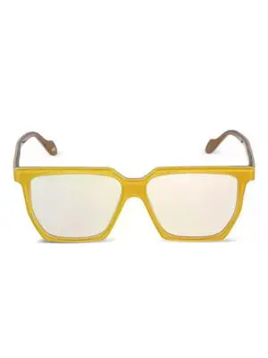 KADOR Charlize Geometric-frame Glasses - Yellow