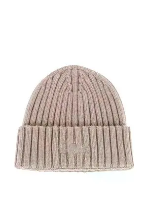MC2 SAINT BARTH Wool Beanie Hat - Neutrals
