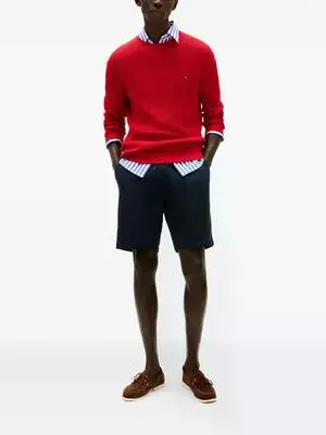 Tommy Hilfiger Logo-embroidered Drawstring Shorts - Blue