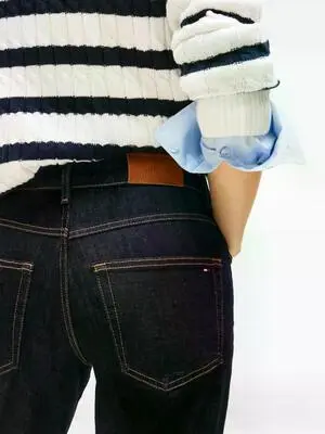 Tommy Hilfiger Logo-patch Jeans - Blue