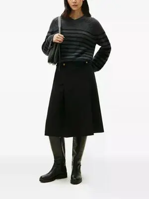 Tommy Hilfiger Button Detail Midi Skirt