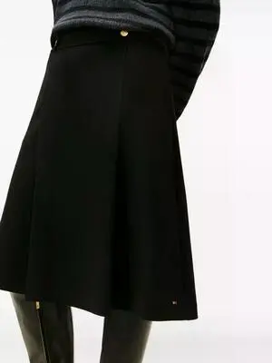 Tommy Hilfiger Button Detail Midi Skirt