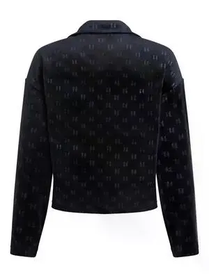 Karl Lagerfeld Monogram Velour Top