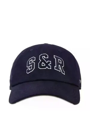 SPORTY & RICH Embroidered Baseball Cap Blue