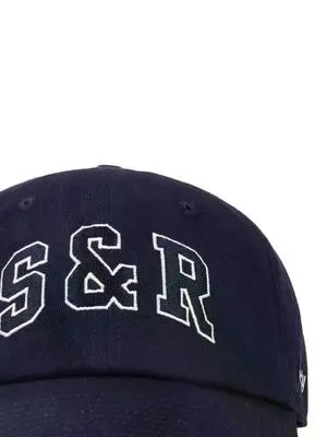 Sporty & Rich Embroidered Baseball Cap - Blue