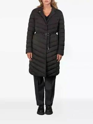 MOORER Belted Quilted Coat